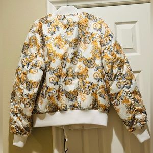 Versace | Jackets & Coats | New Versace Baroque Reversible Bomber ...